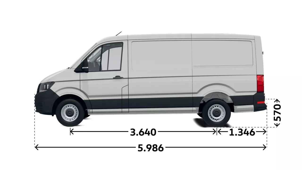 VW Crafter: Abmessungen | VW Nutzfahrzeuge